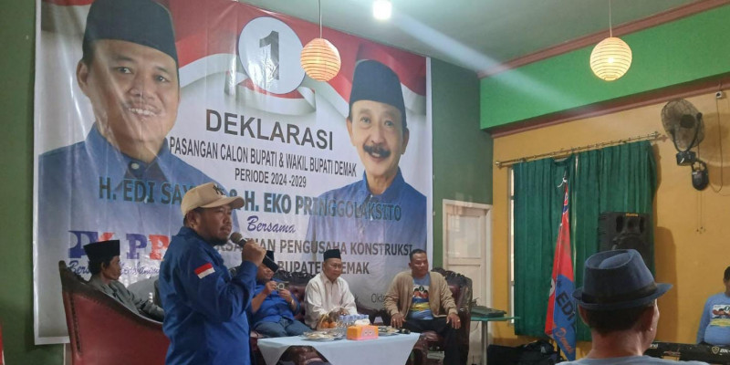 Dianggap Mampu Membawa Perubahan, PPK Demak Dukung Paslon Edi-Eko